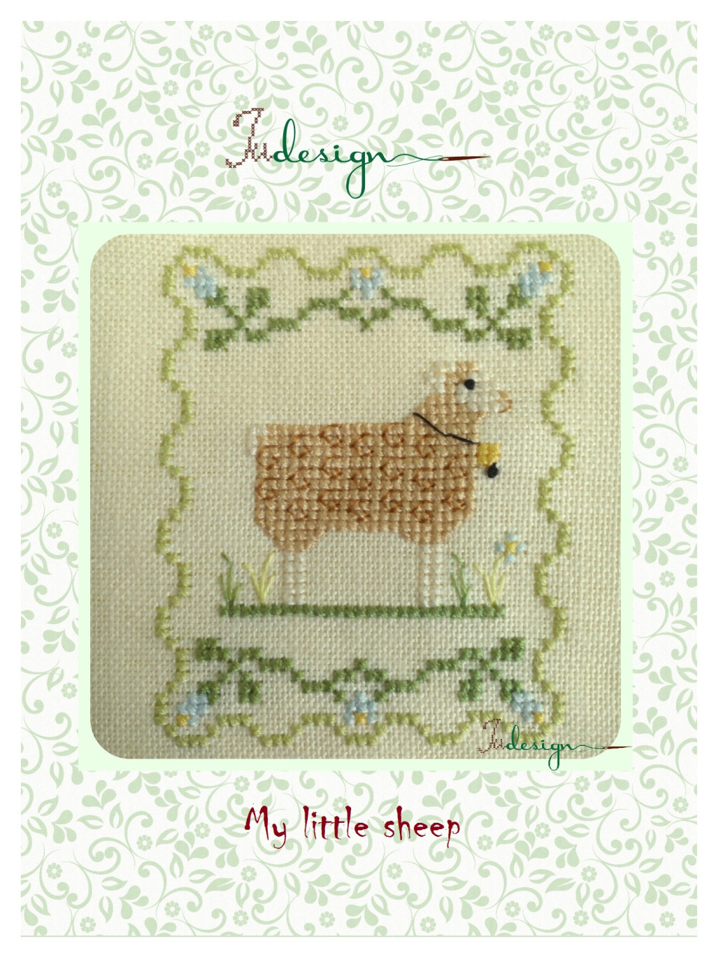 MY LITTLE SHEEP cross stitch pattern (pdf) - xJuDesign